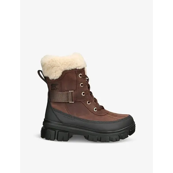 Sorel Torino V Parc Waterproof Suede Snow Boots - Brown/oth