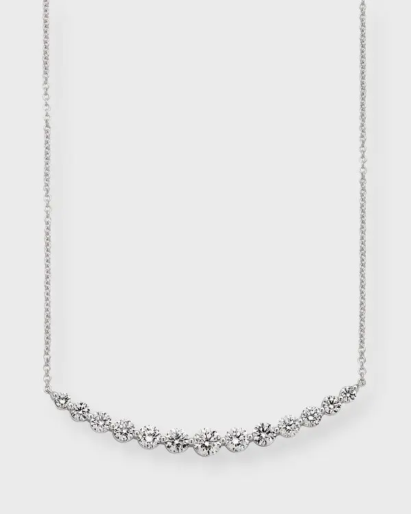 Neiman Marcus 18k White Gold 1.76 Tcw Necklace - Diamond