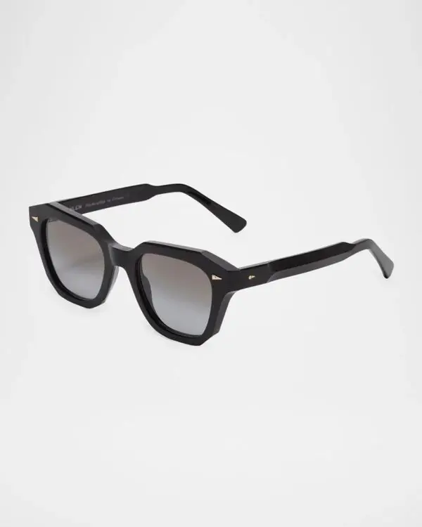 AHLEM Pont Des Arts Square Sunglasses - Black