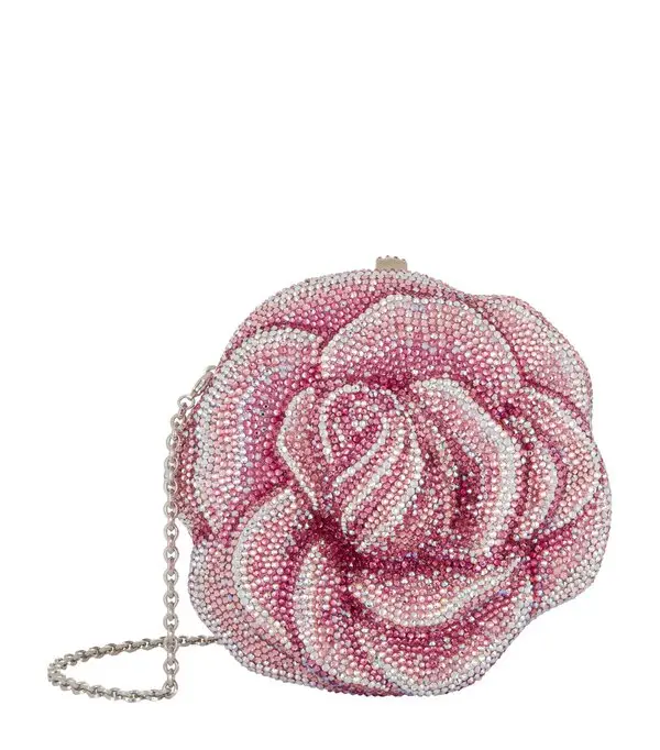 Judith Leiber Rose Romance Clutch Bag - Pink