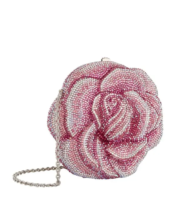 Judith Leiber Rose Romance Clutch Bag - Pink