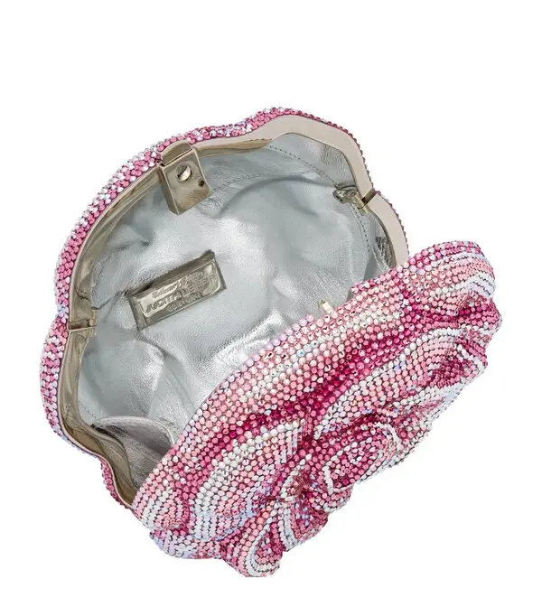 Judith Leiber Rose Romance Clutch Bag - Pink