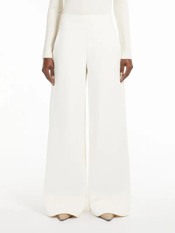 Max Mara Flared Technical Jersey Trousers