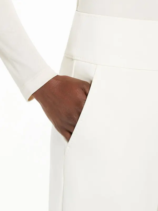 Max Mara Flared Technical Jersey Trousers