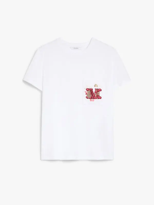 Max Mara Jersey T-shirt With Embroidered Pocket
