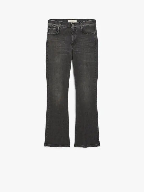 Max Mara Stretch Denim Cropped Flare Jeans