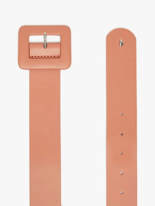 Max Mara Nappa Leather Belt In Pink - 50% Off | Editorialist display picture 1