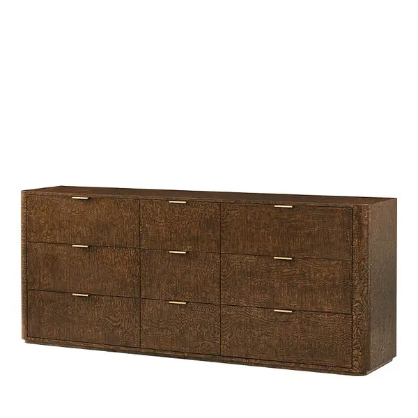 THEODORE ALEXANDER Kesden Large Dresser - Pyramid Brown