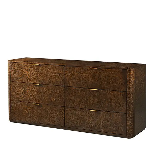 THEODORE ALEXANDER Kesden Dresser - Pyramid Brown