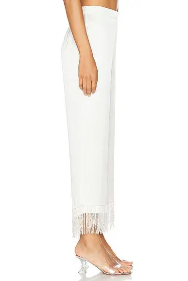 FLEUR DU MAL X Galia Lahav Beaded Fringe Silk Pant