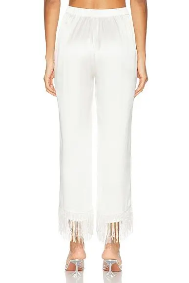 FLEUR DU MAL X Galia Lahav Beaded Fringe Silk Pant