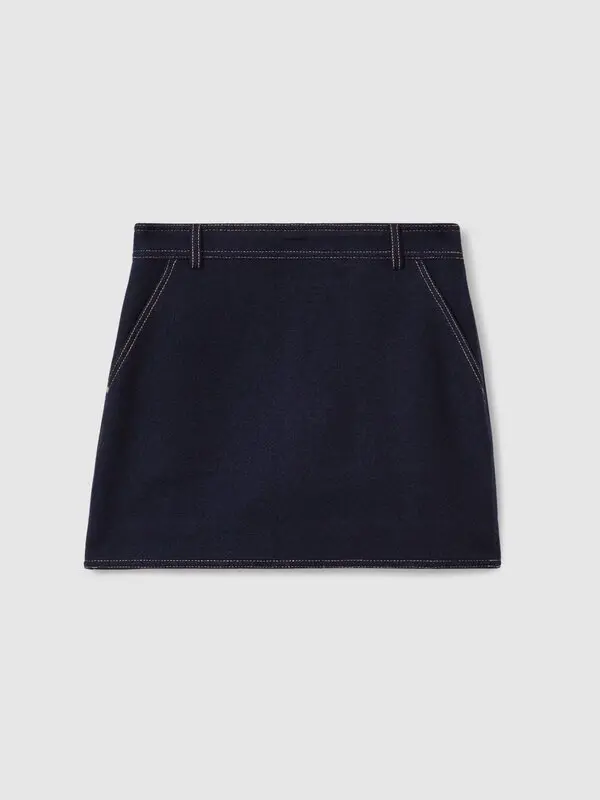 REISS Elise Wool-blend Mini Skirt