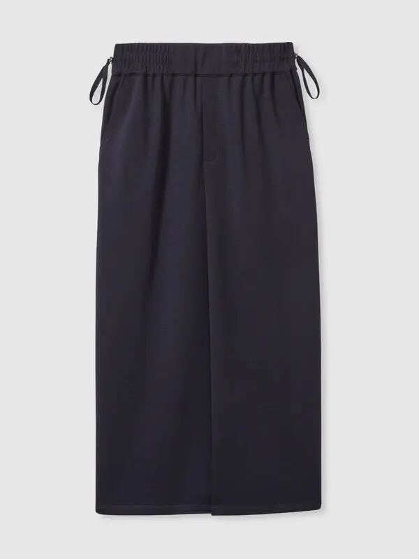 REISS Nora Wool-blend Jersey Midi Skirt