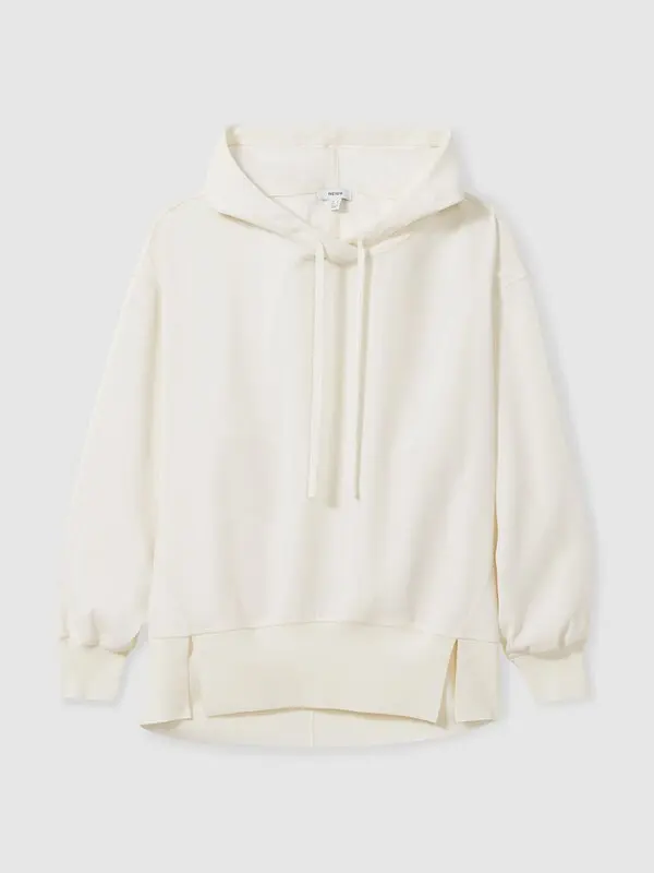 REISS Kiara Woven Hooded Top