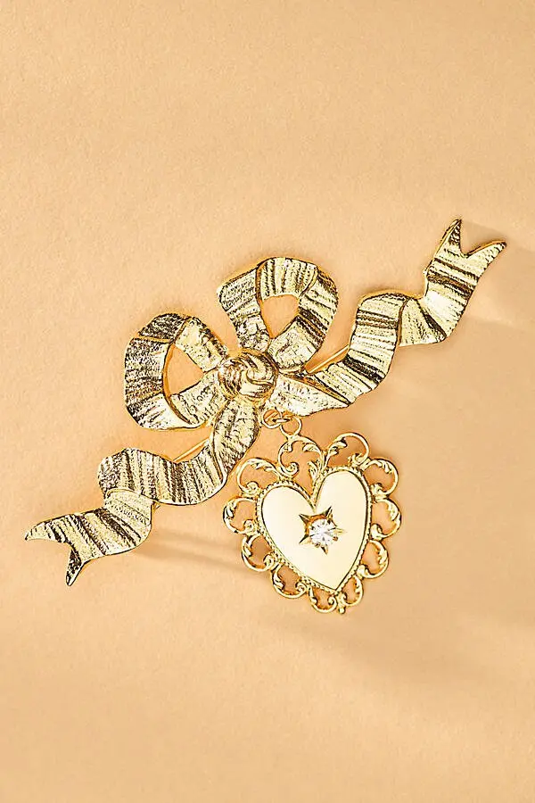 Epona Valley Serena Bow Barrette In Gold - 27% Off  display picture 1