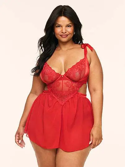 Victoria's Secret Adore Me Fantasia Babydoll - Red