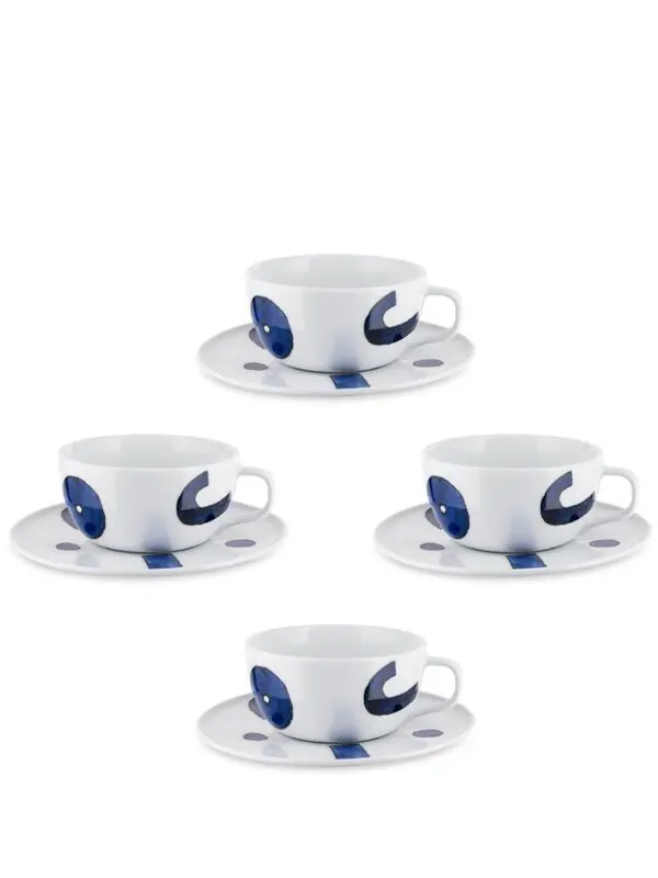 ALESSI X Naoto Fukasawa Itsumo Teacups And Saucer - White