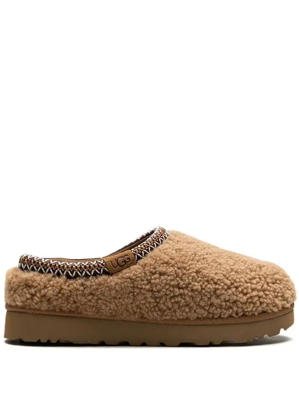 UGG Tasman Maxi Curly Slippers - Brown