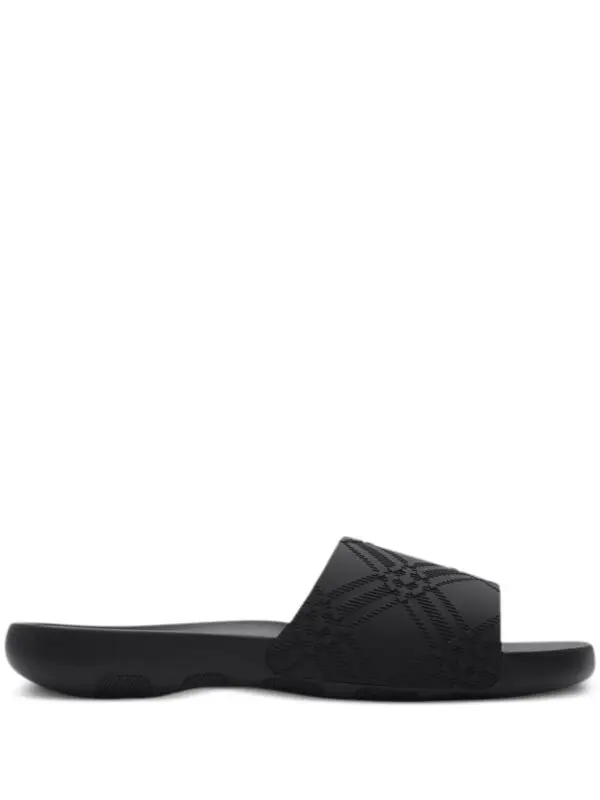 Burberry Check Pattern Slides