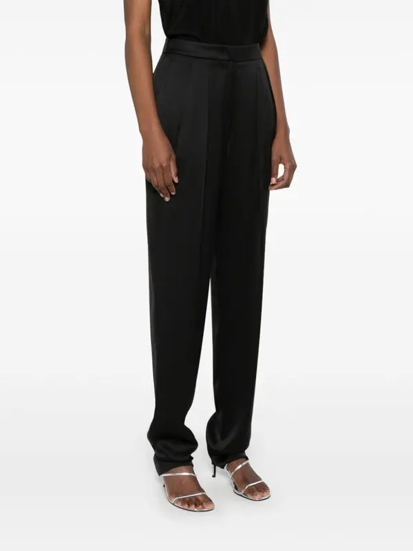 Giorgio Armani Silk Trousers - Black