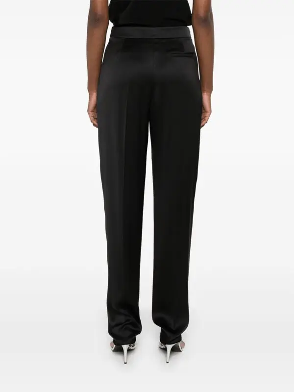 Giorgio Armani Silk Trousers - Black