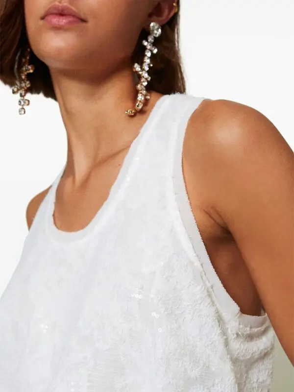 TWINSET Sequin-embellished Tank Top