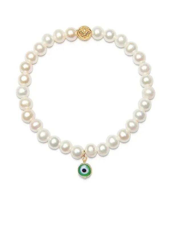 NIALAYA JEWELRY Pearl Bracelet - Gold