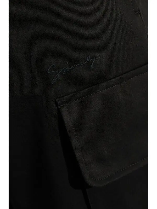 Givenchy Cotton Cargo Trousers - Black