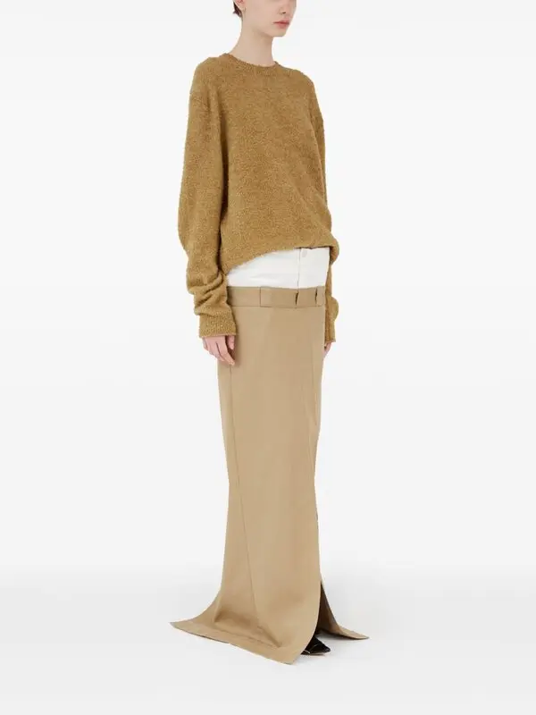 MAISON MARGIELA High-rise Maxi Skirt - Neutrals