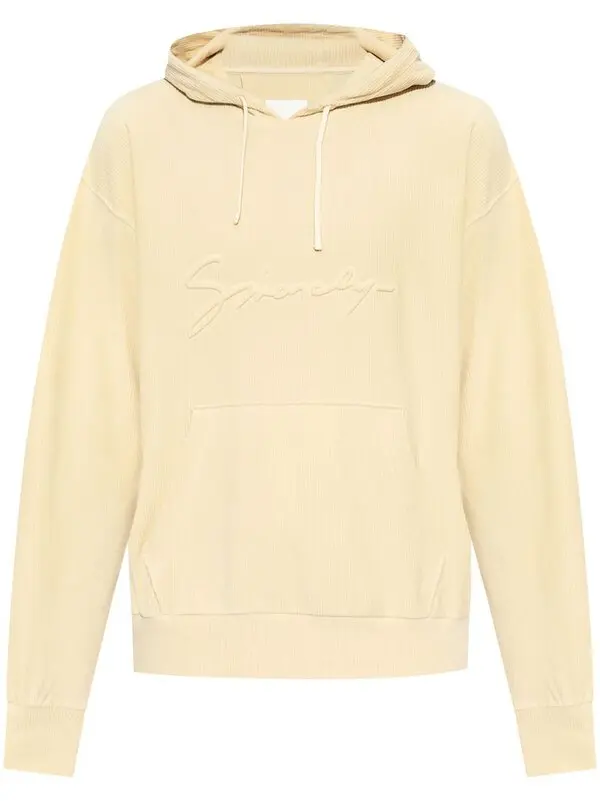 Givenchy Logo-embroidered Hoodie - Neutrals