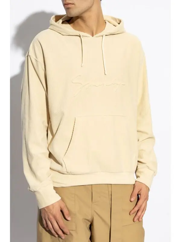 Givenchy Logo-embroidered Hoodie - Neutrals
