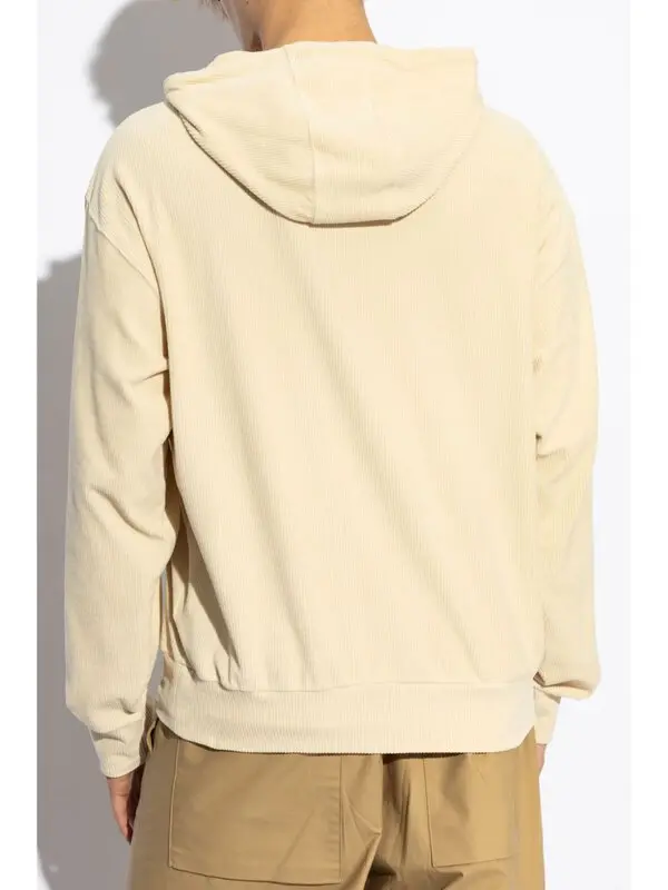 Givenchy Logo-embroidered Hoodie - Neutrals