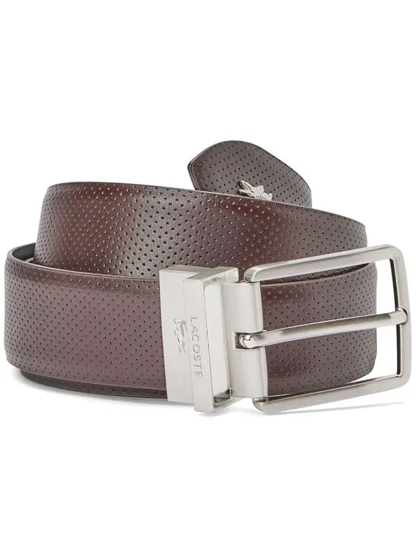 Lacoste Reversible Leather Belt - Brown