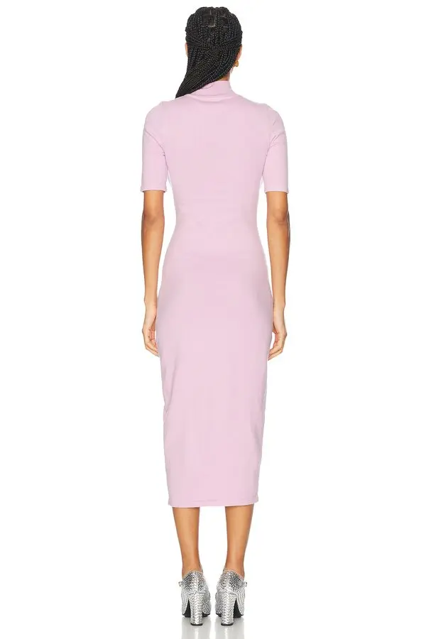 Seroya Jana Knit Midi Dress In Ballet Pink - 53% Off | Editorialist
