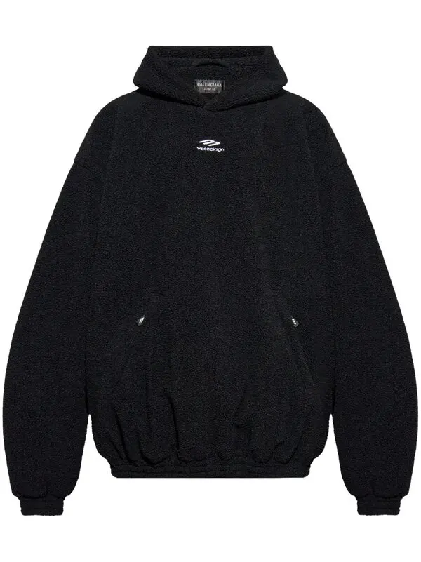 Balenciaga Logo-embroidered Hoodie