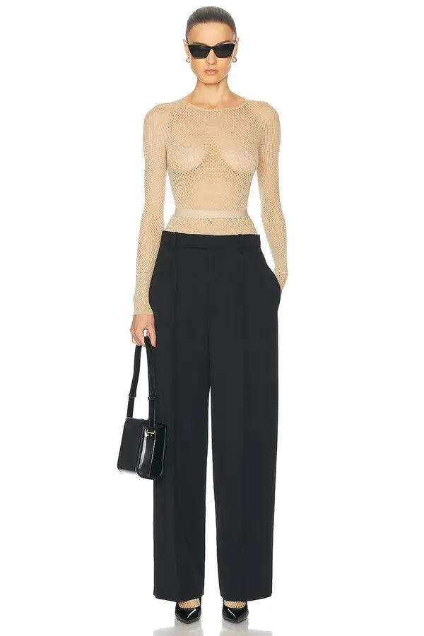 Wardrobe.NYC X Rosie Huntington-whiteley Rhw Web Tight - Sahara