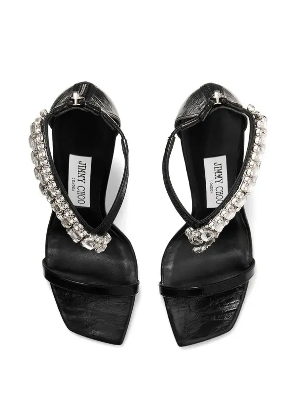 JIMMY CHOO 100mm Verity Sandals - Black
