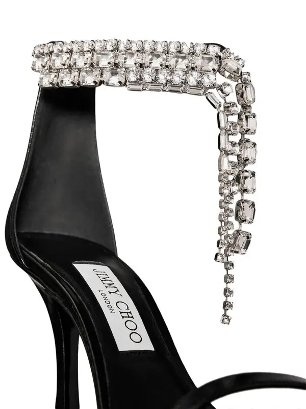 JIMMY CHOO 100mm Verity Sandals - Black