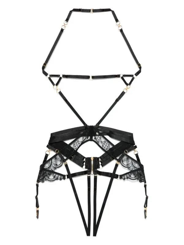 BORDELLE Mari Suspender Harness - Black