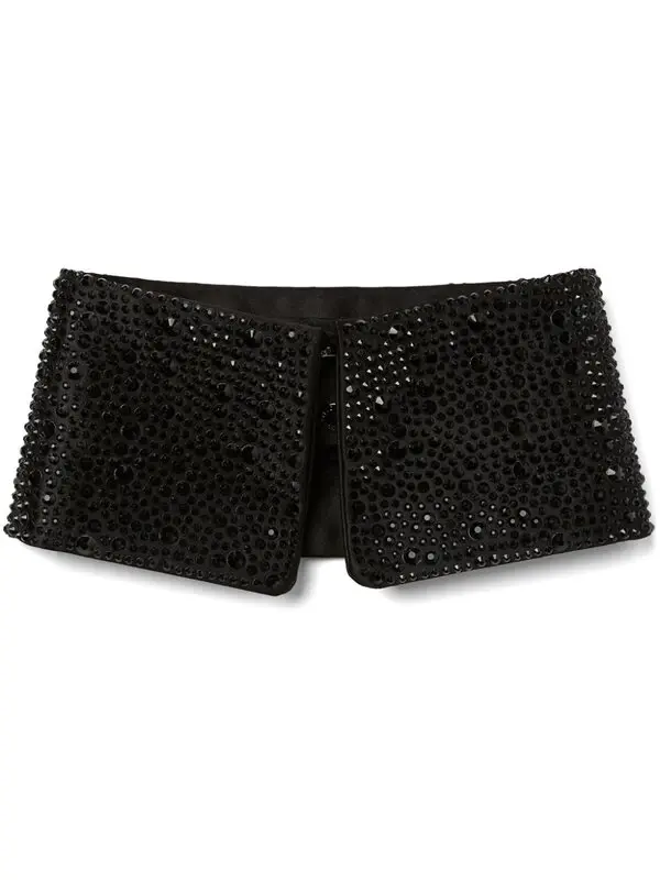 Karl Lagerfeld Rhinestone Collar - Black