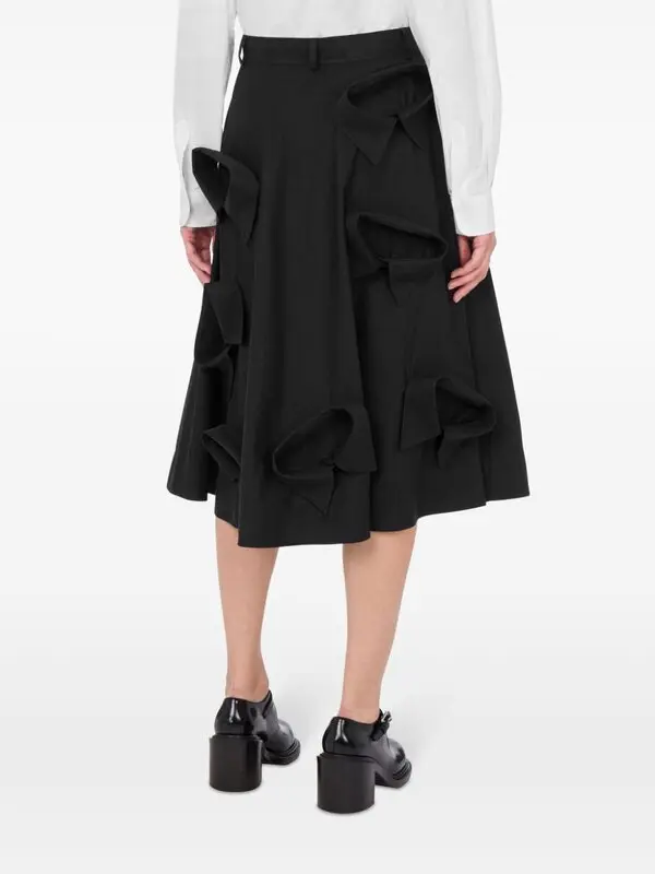 Moschino Collar-appliqué Midi Skirt