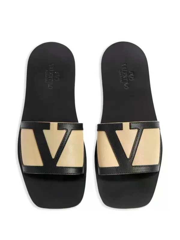 Valentino Garavani Viva Superstar Nappa Leather Slide Sandals