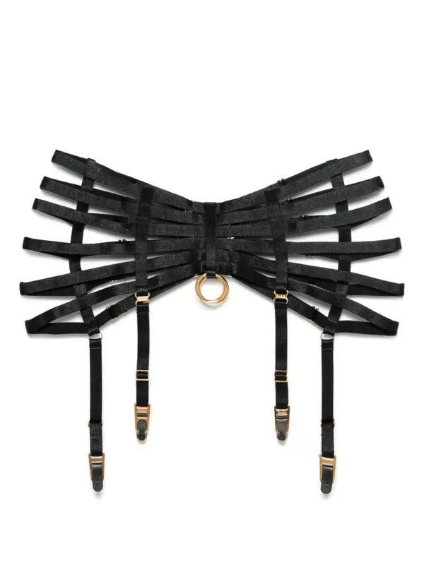 BORDELLE Ring-detail Suspender - Black