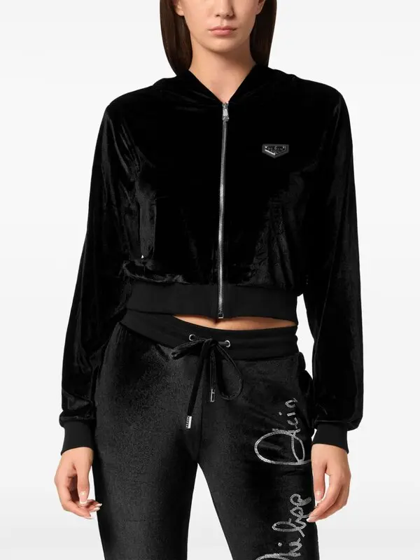 Philipp Plein Crystal Signature Hoodie