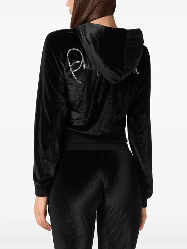 Philipp Plein Crystal Signature Hoodie