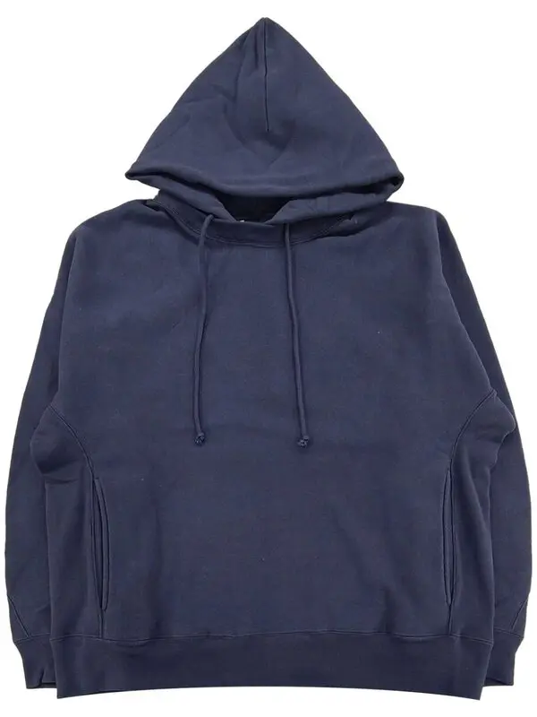 N.Hoolywood X Champion Logo-Embroidered Hoodie In Blue - 26% Off