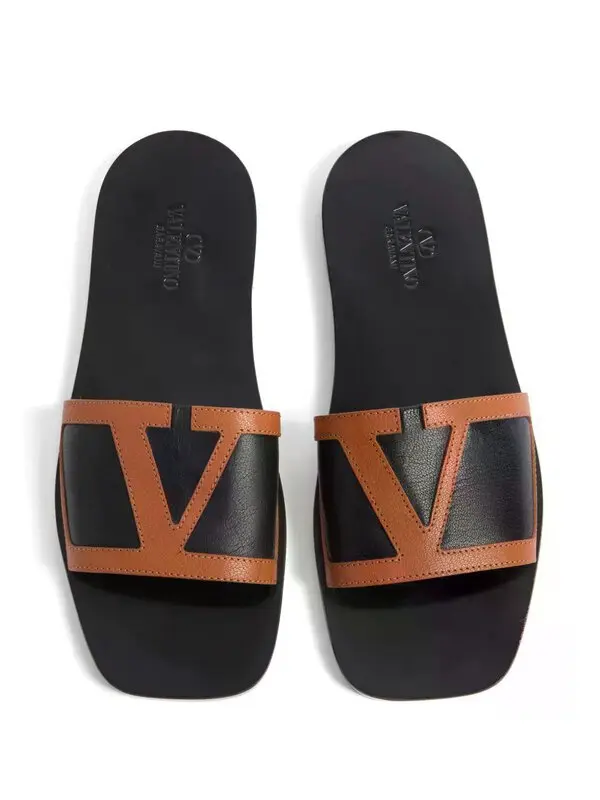 Valentino Garavani Viva Superstar Nappa Leather Slide Sandals