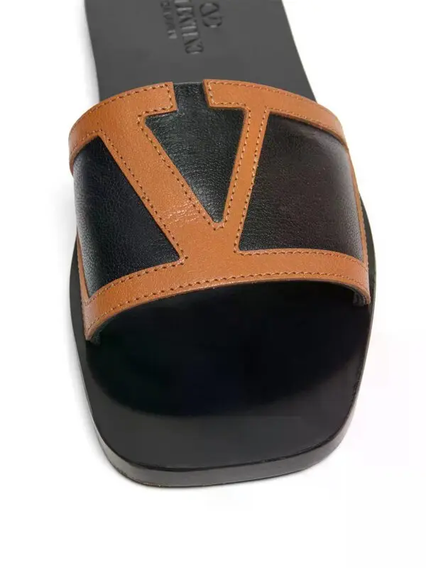 Valentino Garavani Viva Superstar Nappa Leather Slide Sandals