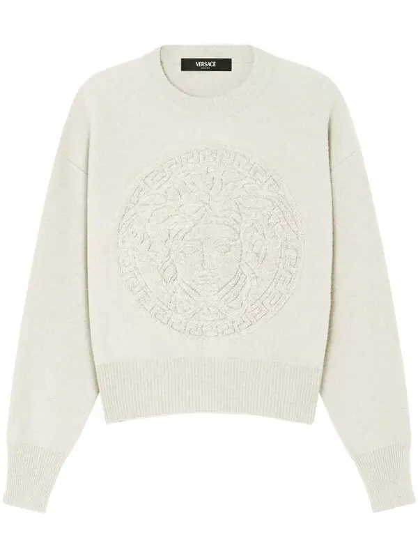 Versace Medusa Sweater - White