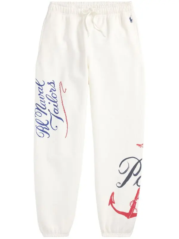 Polo Ralph Lauren Nautical-logo Track Pants - White